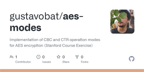 Github Gustavobataes Modes Implementation Of Cbc And Ctr Operation Modes For Aes Encryption