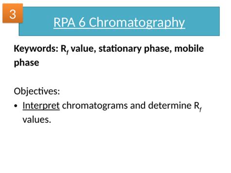 Aqa C8 Rpa Chromatography Teaching Resources