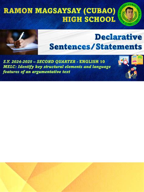 Understanding Declarative Sentences In English Pdf Grammatical
