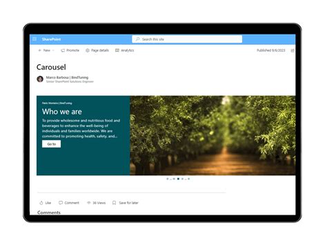 Dynamic Visual Storytelling Introducing The New Carousel Web Part Blog