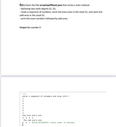 solved ex3 given the file arrayımpofstack java then write a