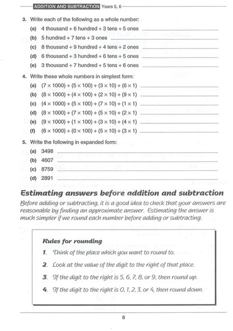 Excel Basic Skills Addition And Subtraction Years 5 6 Pascal Press 9781864412871