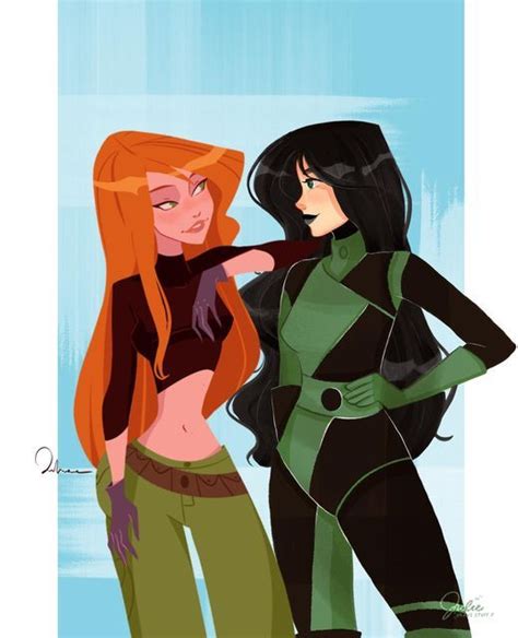 Julie On Instagram Kim Possible And Shego Collab 🧡💚 Kim Drawn By