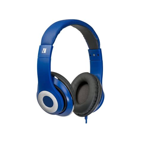 Verbatim Class Over Ear Headphones Winline Mic Blue Bunnings Australia