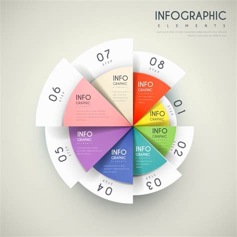 Premium Vector Attractive Infographic Design With Pie Chart Elements