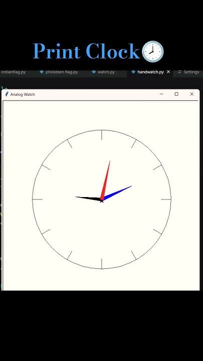 Print Clock⏰coading Trending Shorts Shortsfeed Python Programming Coder Youtubeshorts