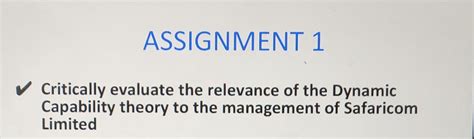 Solved Critically Evaluate The Relevance Of The Dynamic