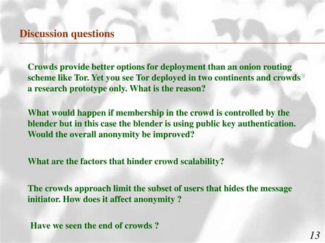 ppt crowds anonymity for web transactions powerpoint presentation