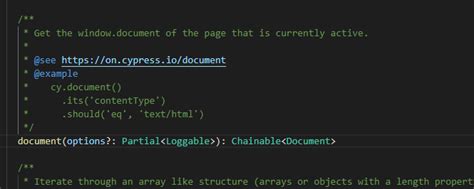 Cypress Document Function Typing Is Incorrect · Issue 17695 · Cypress Iocypress · Github