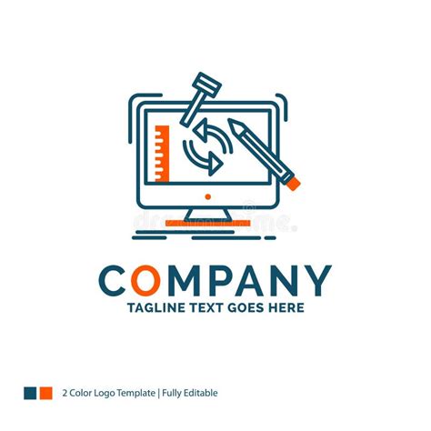 Engineering Project Tools Workshop Processing Logo Design B Stock Vector Illustration Of