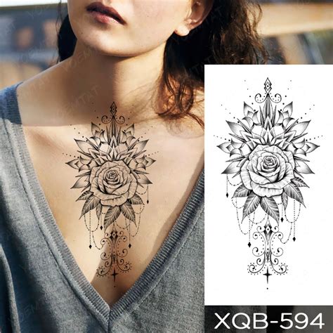 Tatuaje Temporal Impermeable Pegatina Henna Mehndi Tótem Flash Tatto Luna Estrella Sol Mano