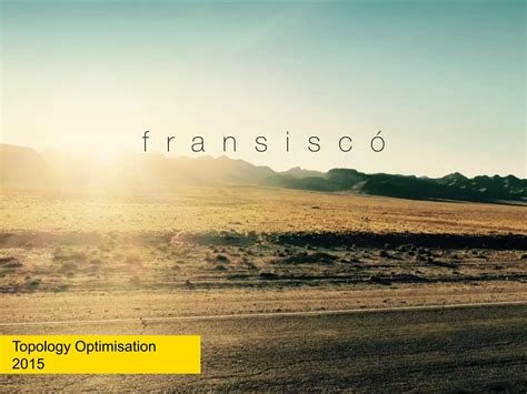 Topology Optimisation For 3d Printing Pptx