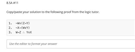 Solved Copypaste Your Solution To The Following Proof From