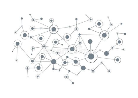 Network Vector Illustration Connected Lines Stock Vector Illustration Of Black Medical