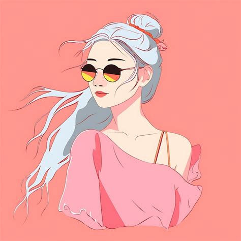 Premium Vector Cute Girl Flat Vector Graphic Simple Minimal Freepik Svg