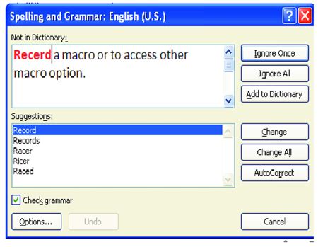 Dialog Box Word 2007