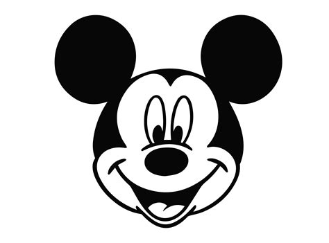 Mickey Mouse Face Digital Download Instant Download Svg Dxf Eps