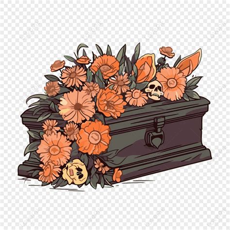 장례식 꽃 벡터만화클립 아트상표 Png 일러스트 무료 다운로드 Lovepik