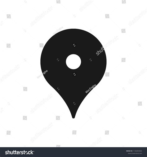 Destination Point Vector Icon Location Map Stock Vector Royalty Free 1136003042 Shutterstock