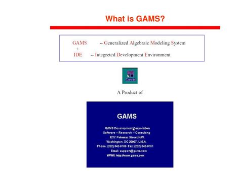 Ppt Introduction To Gams Formulation Of A General Problem Powerpoint