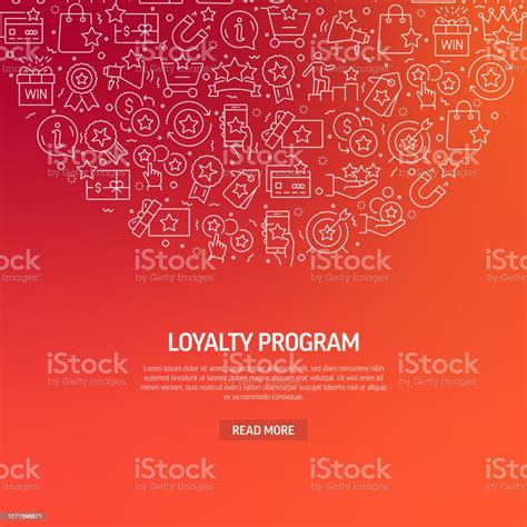 패턴이 있는 로열티 프로그램 관련 배너 디자인 현대 라인 스타일 아이콘 벡터 일러스트레이션 기업가에 대한 스톡 벡터 아트 및 기타 이미지 Istock