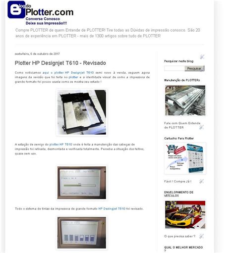 Plotter Hp T610 Em Ouro Preto Blog Do Plotter