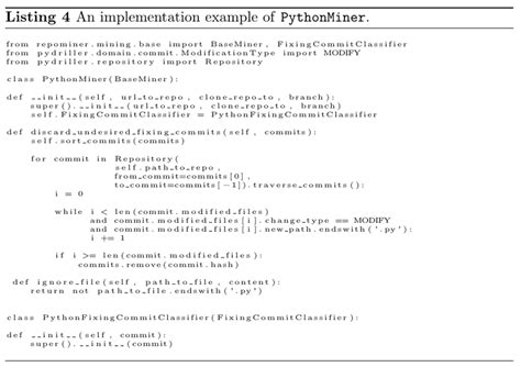 An Implementation Example Of PythonMiner Download Scientific Diagram