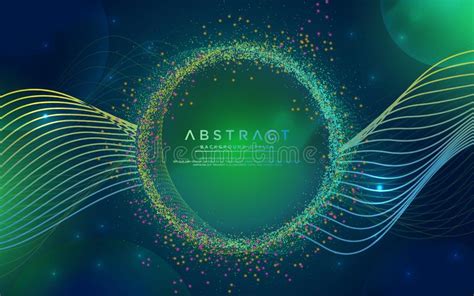Glowing Abstract Aurora Modern Background Design Modern Particle