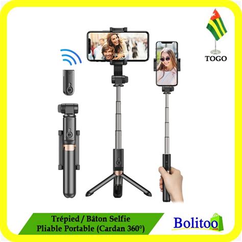 Trépied Bâton Selfie Pliable portable
