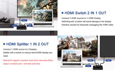 kgnm hdmi switch 8k 60hz 4k 120hz hdmi splitter aluminum