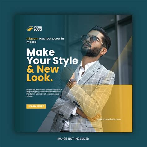 우아한 현대 소셜 미디어 및 인스타그램 템플릿 프리미엄 벡터