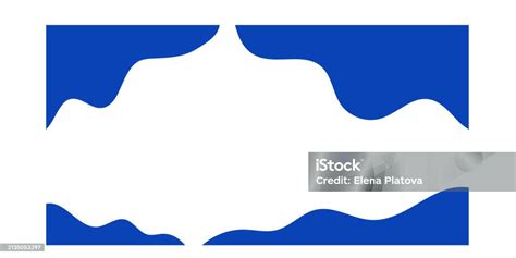 Separator Shapes For Website Curve Lines Wave Frame For Page Isolated On White Stock