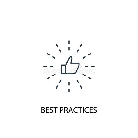 Best Practices Concept Line Icon Simple Stock Vector Illustration Of Positive Certificate
