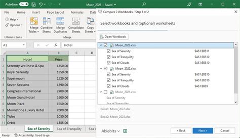 Compare Two Workbooks In Excel Using Ultimate Suite