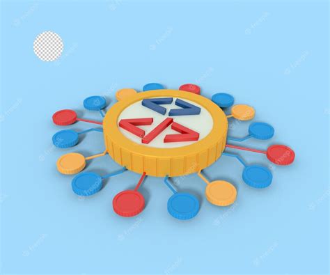 Premium Psd 3d Illustration Of Coding Network