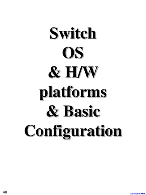 Cisco Ios Switch Basic Configuration Pdf Ethernet Computer Hardware