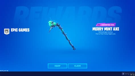 Just Got The New Merry Mint Axe In Game R FortNiteBR