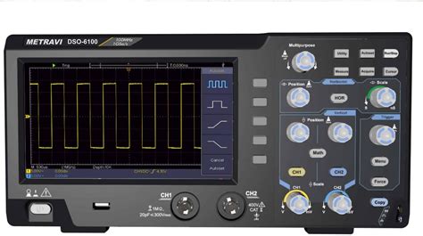 Dso 6100 Digital Storage Oscilloscope 100 Mhz With Colour Display 1gsa Sec Sampling Rate With