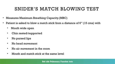 Bedside Pulmonary Function Tests Lung Funtion Testpptx