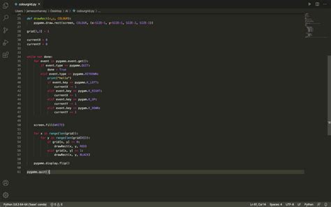 Pygame Not Taking Keyboard Input Rpygame