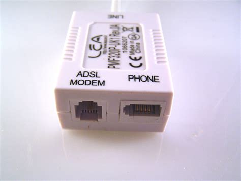 4 X Adsl Phone Micro Filter By Leacom Pmf320p Uk1rev 0a Pack Of 4 Filters Ol0680 Rich Electronics