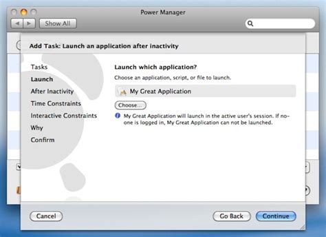 How To Launch A Program After Inactivity On Mac Os X