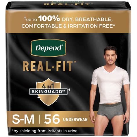 Depend Real Fit Incontinence Underwear For Men Disposable Maximum