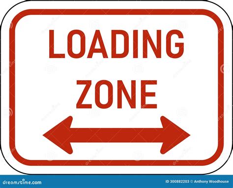 Vector Graphic Of A Red Usa Loading Zone MUTCD Highway Sign It Consists Of The Wording Loading