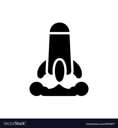 Rocket Icon Spaceship Royalty Free Vector Image