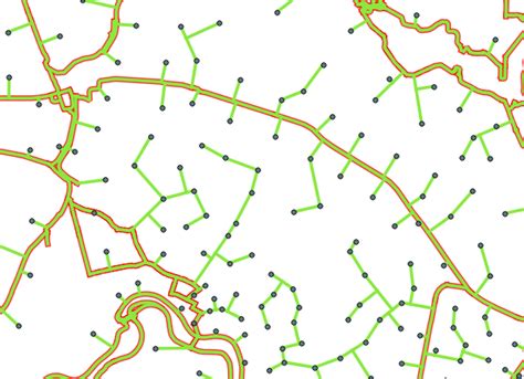 Joining Nodes To Network Lines And Not Other Points Using GRASS Geographic Information