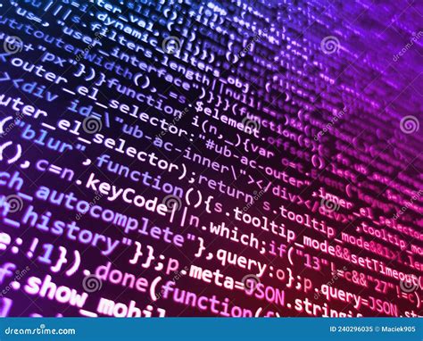 Programmer Typing New Lines Of Html Code Programming Code Abstract Background Screen Of