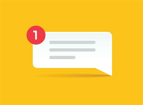 New Message Icon In Flat Style Incoming Inbox Email Vector