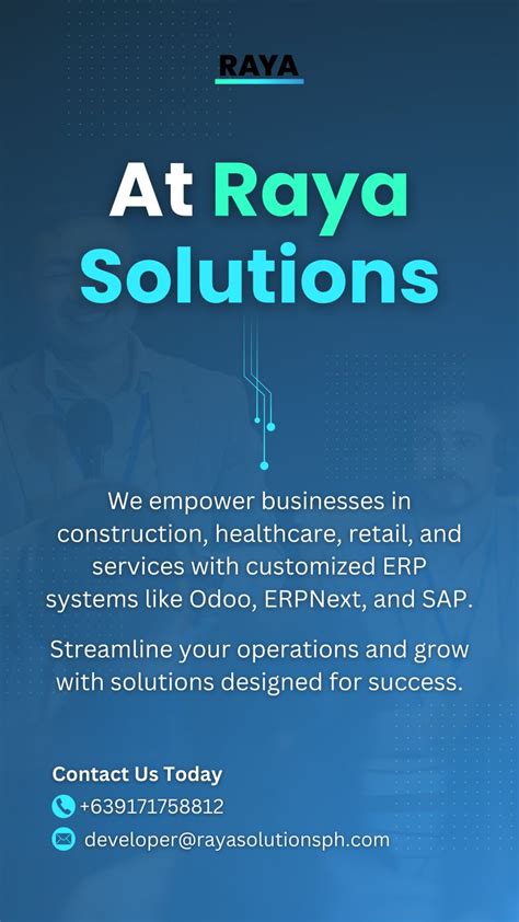 Raya Solutions On Linkedin Erpsolutions Businessautomation Constructionerp Healthcaresolutions…