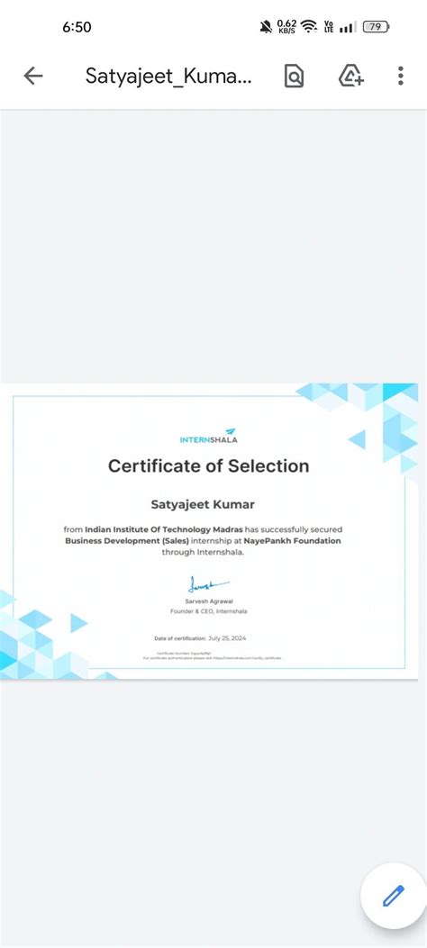 Satyajeet Kumar On Linkedin Internship Businessdevelopment Sales